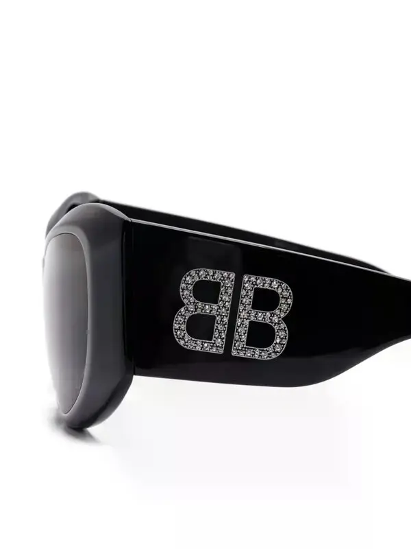 Balenciaga Cat-eye Frame Sunglasses - Black