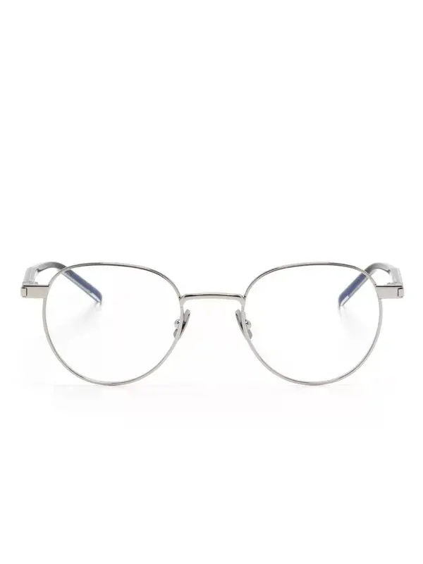 Saint Laurent Round-frame Glasses - Silver