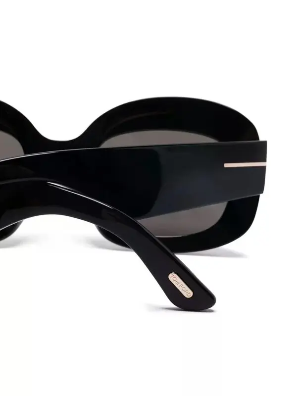 TOM FORD Oval-frame Sunglasses - Black