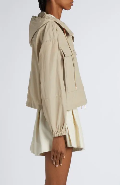 Moncler Sauvan Water Repellent Short Jacket - Beige