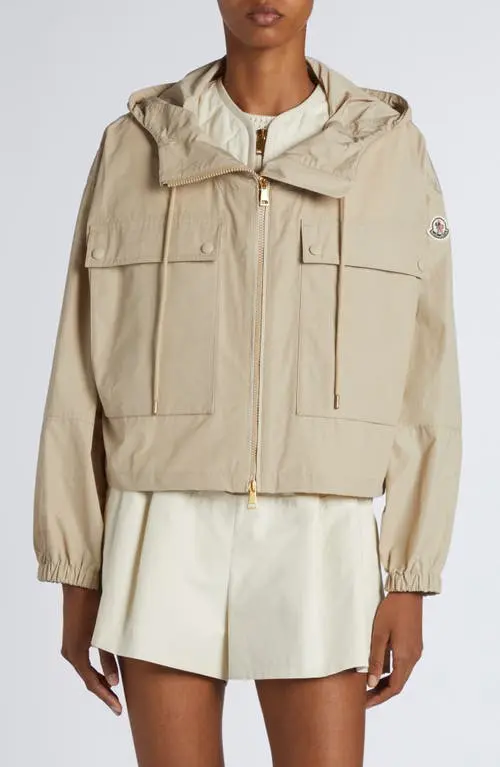 Moncler Sauvan Water Repellent Short Jacket - Beige