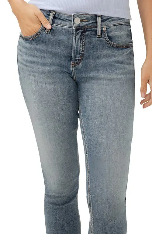 SILVER JEANS CO. Elyse Curvy Mid Rise Capri Jeans - Indigo