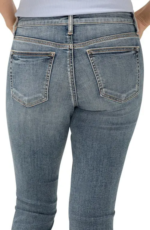SILVER JEANS CO. Elyse Curvy Mid Rise Capri Jeans