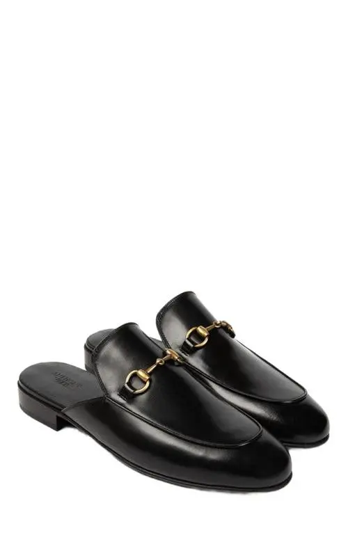 ANTHONY VEER Milano Horsebit Mule - Obsidian Black