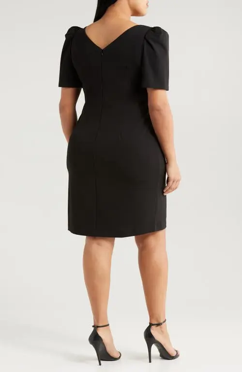 Alex Evenings Embellished Crepe Sheath Dress
