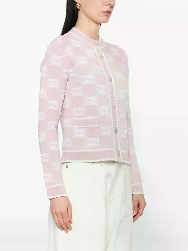 Gucci Gg Wool Bouclé Jacquard Cardigan