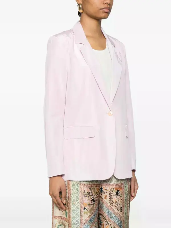 FORTE_FORTE Notched-lapels Blazer - Pink