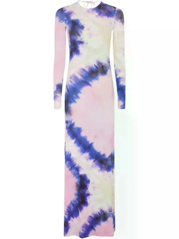 Rabanne Tie-dye Maxi Dress - Purple