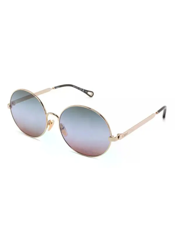 Chloé Round Frame Sunglasses - Gold