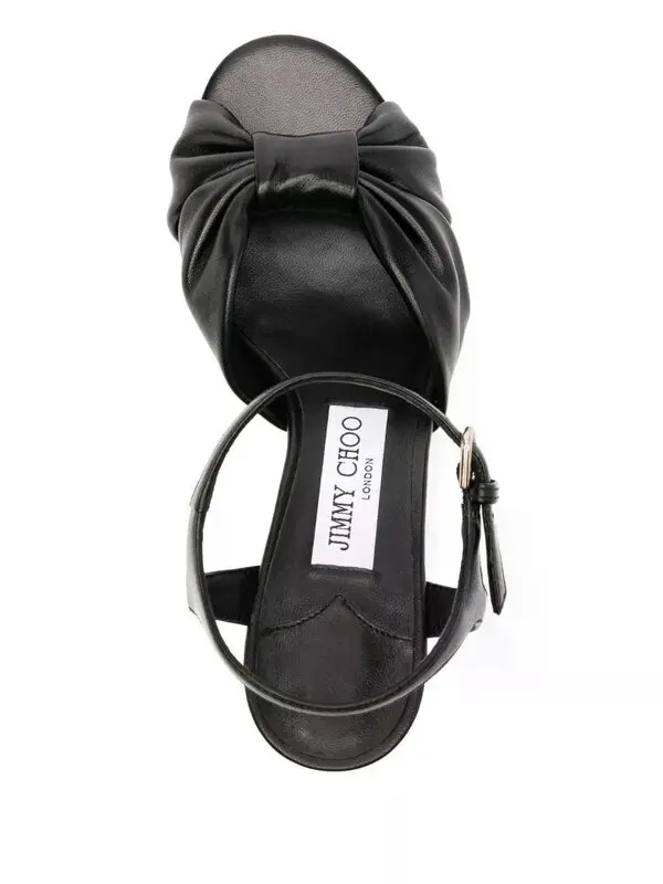 JIMMY CHOO 80mm Heloise Sandals - Black