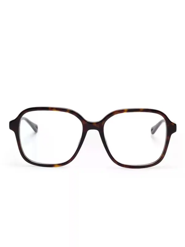 Chloé Square Frame Glasses - Brown