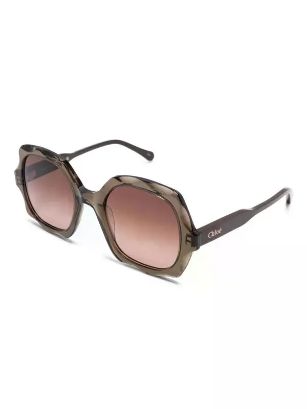 Chloé Square Frame Sunglasses - Brown