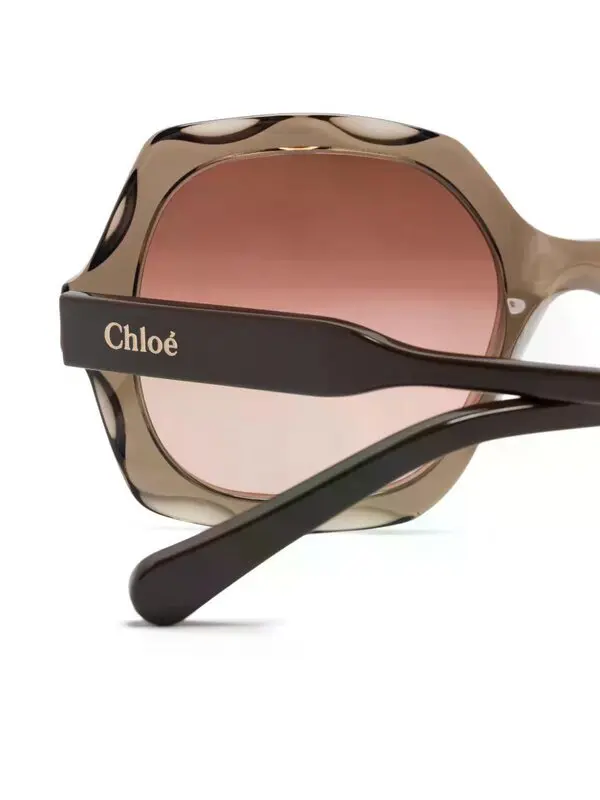 Chloé Square Frame Sunglasses - Brown