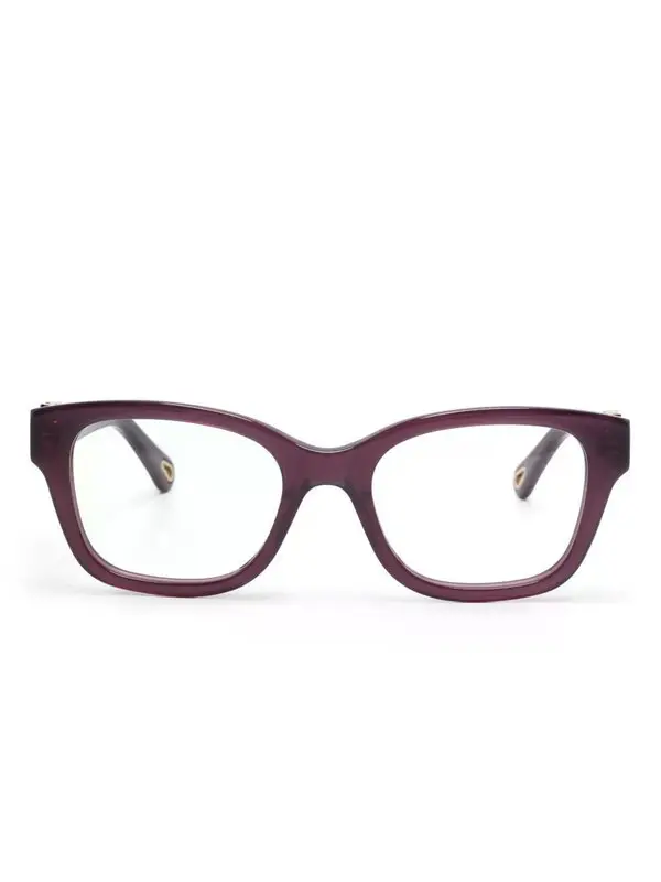 Chloé Square-frame Glasses - Purple