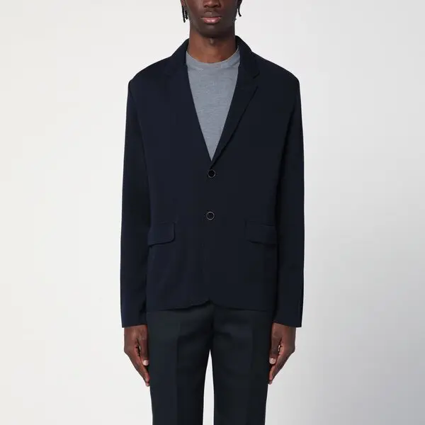 LARDINI Single-breasted Knitted Jacket