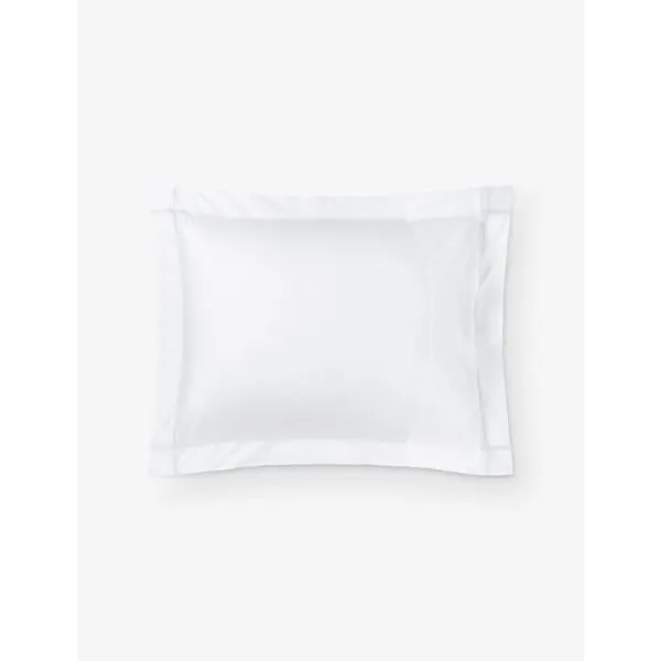 YVES DELORME Athena Bourdon-stitch Oxford Pima-cotton Pillow Case - Celeste