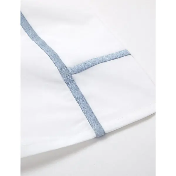 YVES DELORME Athena Cotton Flat Sheet - Celeste