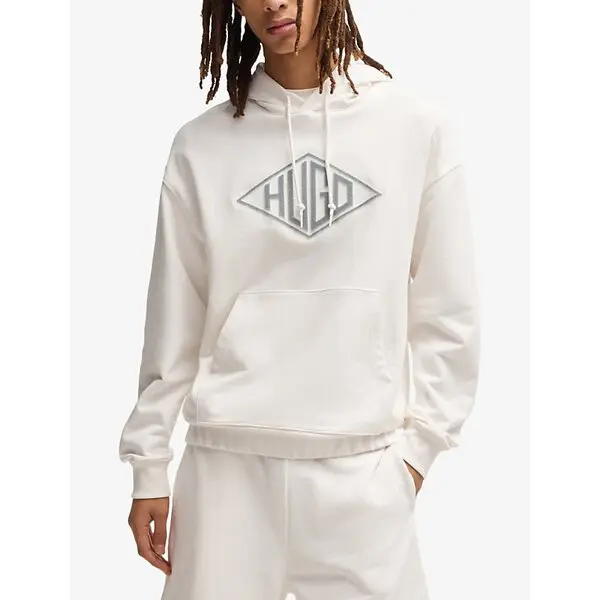Hugo Cotton-jersey Hoody With Kangaroo Pocket
