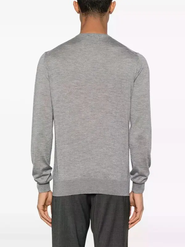 Bruno Manetti Fine-knit Sweater - Grey
