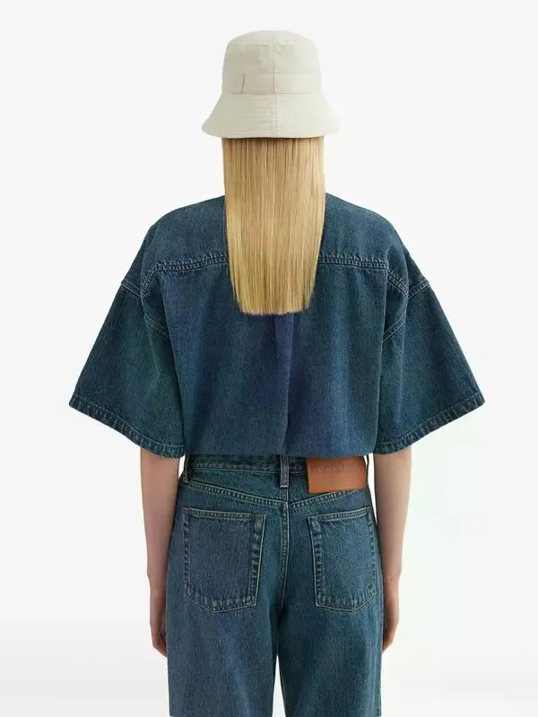 JIL SANDER Concealed Button Denim Shirt