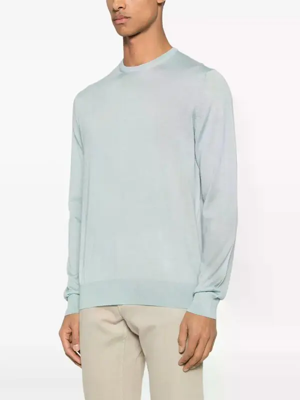 Bruno Manetti Fine-knit Sweater - Blue