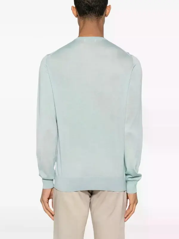Bruno Manetti Fine-knit Sweater - Blue