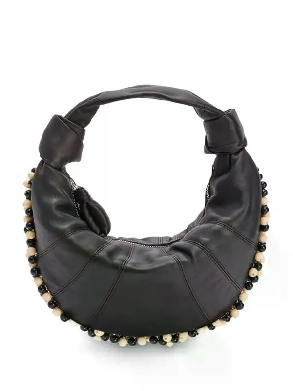 LEMAIRE Mini Fortune Beaded Handbag - Brown