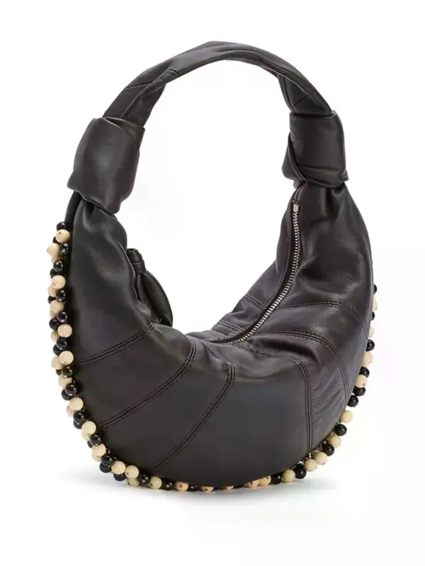 LEMAIRE Mini Fortune Beaded Handbag - Brown