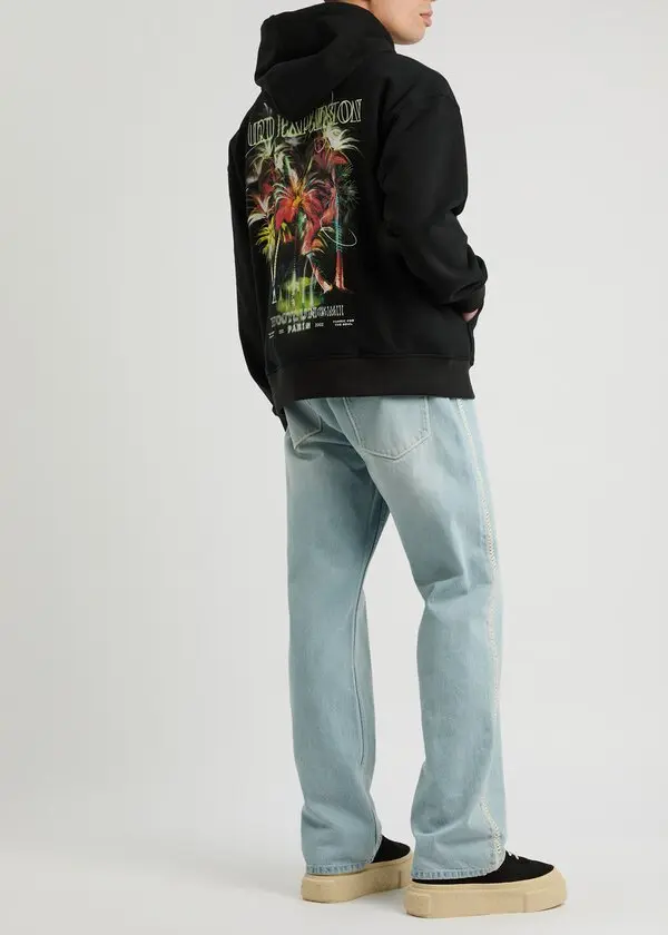 WOOYOUNGMI Logo-print Hooded Cotton Sweatshirt