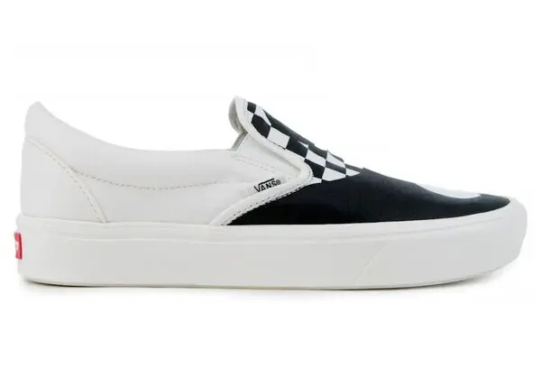 VANS Slip-on Comfycush Yin Yang Checkerboard - Black/marshmallow
