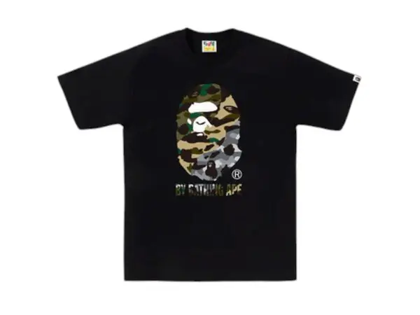 A BATHING APE 1st Camo Crazy Bathing Ape Tee Shirt - Black