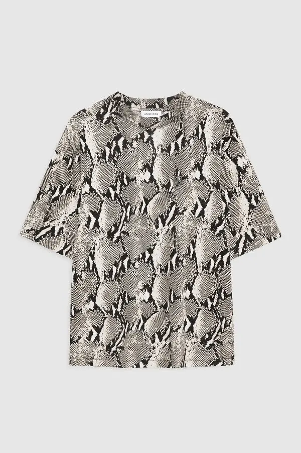 ANINE BING Avi Tee - Washed Python