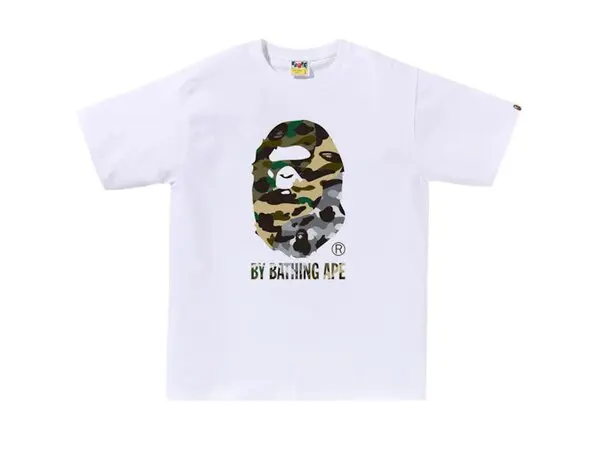 A BATHING APE 1st Camo Crazy Bathing Ape Tee Shirt - White