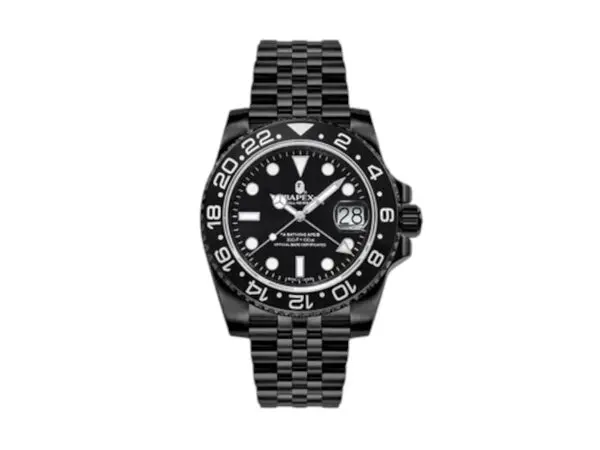 A BATHING APE Type 2 Bapex Watch - Black