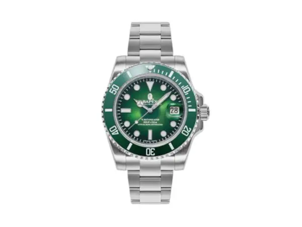 A BATHING APE Type 1 Bapex Watch - Green
