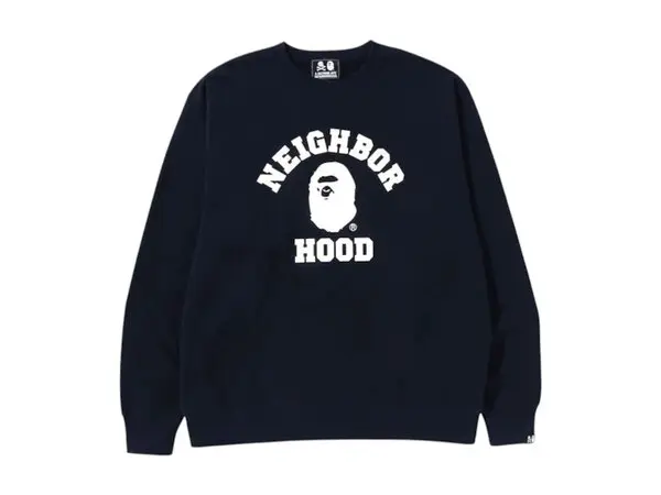 A BATHING APE X Neighborhood Relaxed Fit Crewneck Sweatshirt