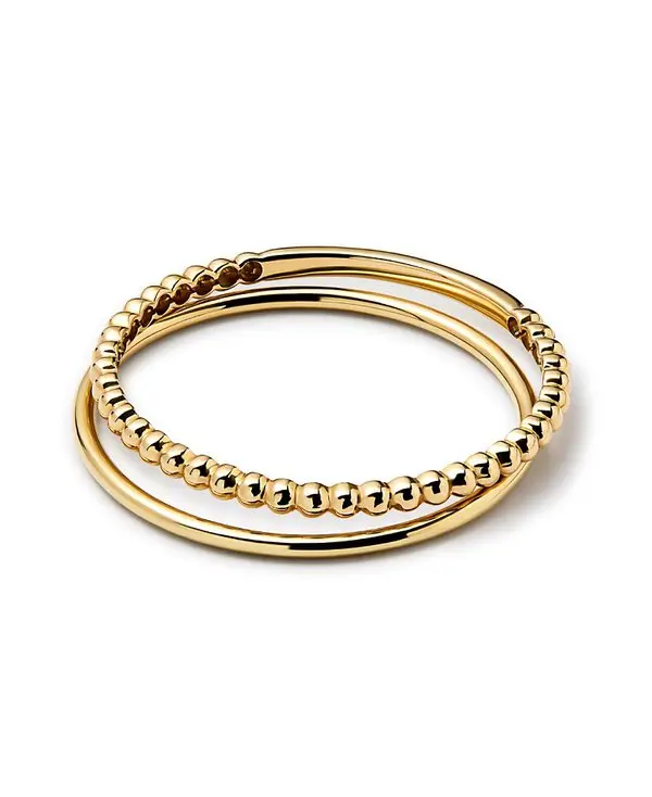 ANA LUISA Band Two Ring Set - Gold