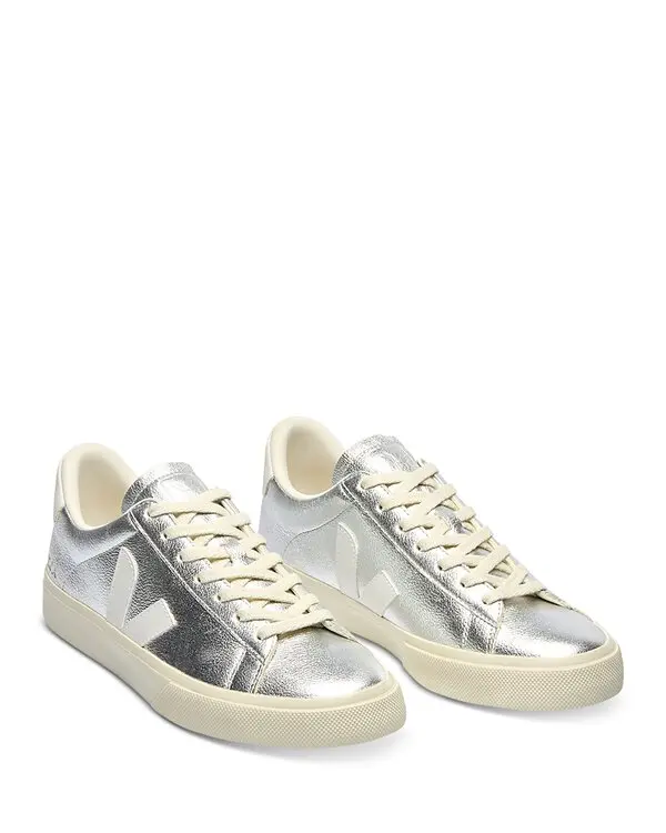 VEJA Campo Low Top Sneakers - Silver/white