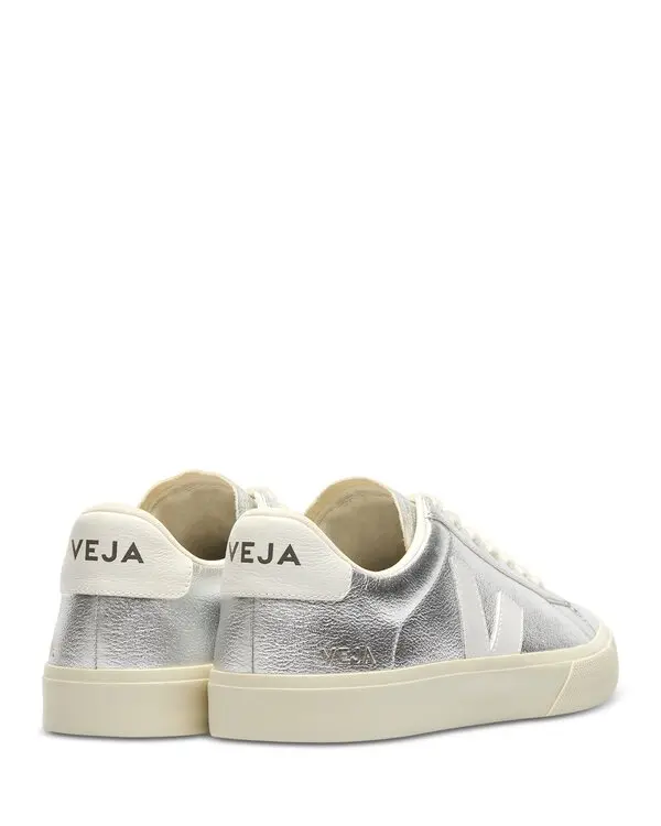 VEJA Campo Low Top Sneakers - Silver/white