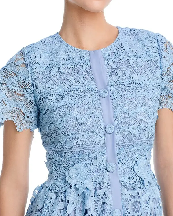 Waimari Hibiscus Lace Midi Dress