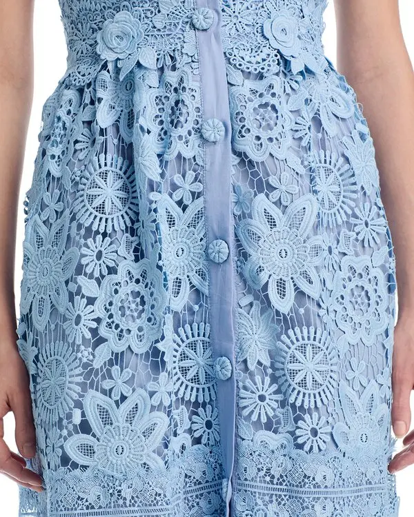 Waimari Hibiscus Lace Midi Dress