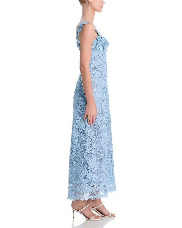 Waimari Orchid Lace Maxi Dress