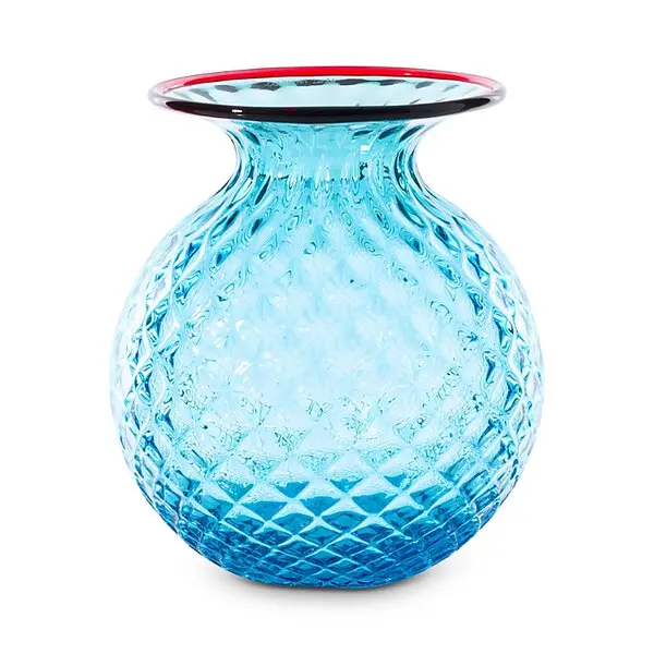 VENINI Balloton Fiori 6.5 Vase - Aquamarine