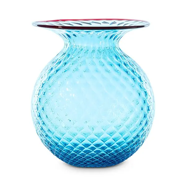 VENINI Balloton Fiori 9.5 Vase - Aquamarine