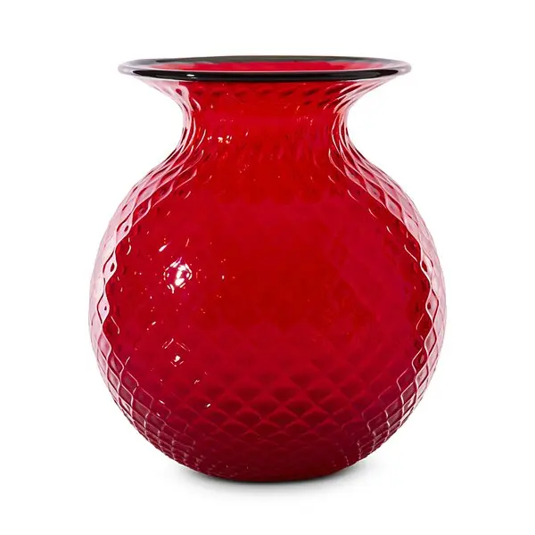 VENINI Balloton Fiori 9.5 Vase - Red