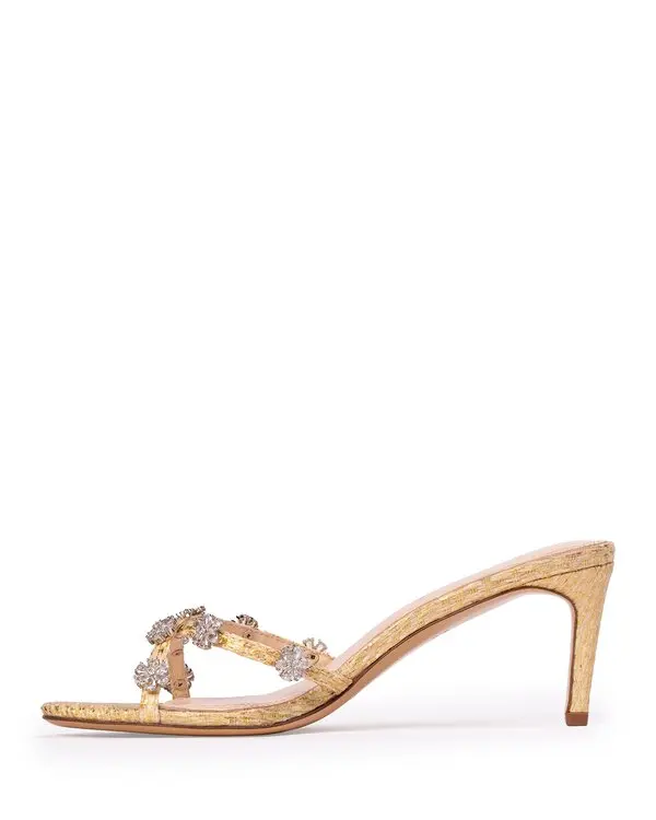 BLACK SUEDE STUDIO Daisy Embellished Sandals