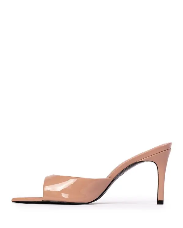 BLACK SUEDE STUDIO Brea Patent Leather High Heel Sandals - Old Rose