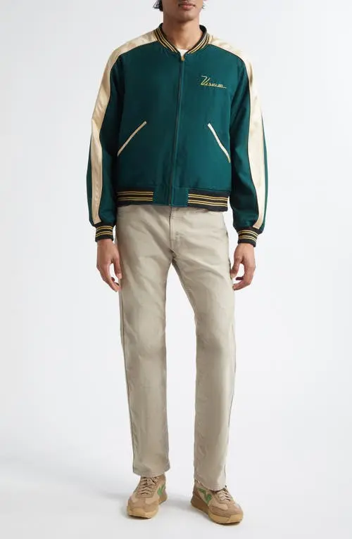 Visvim Douglas Wool & Silk Team Jacket - Green
