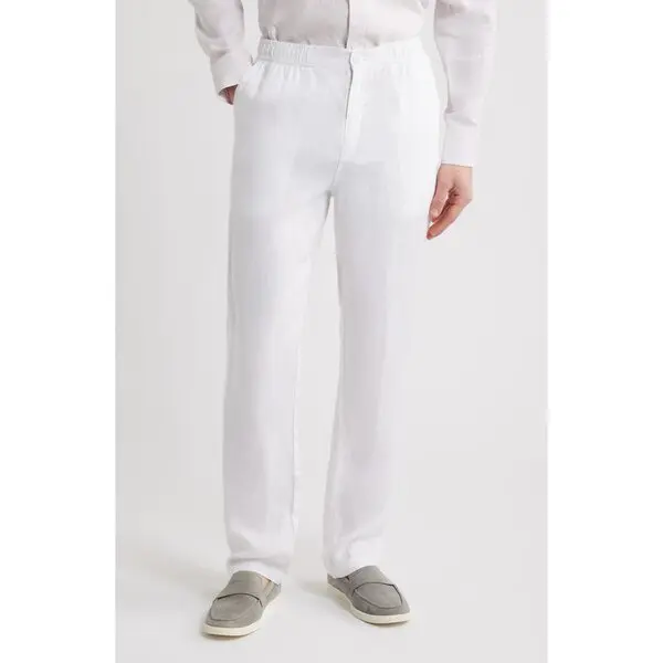 Bugatchi Tristan Drawstring Linen Pants