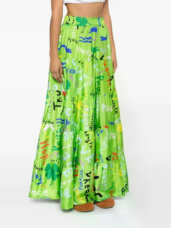 Rianna + Nina Printed Maxi Skirt